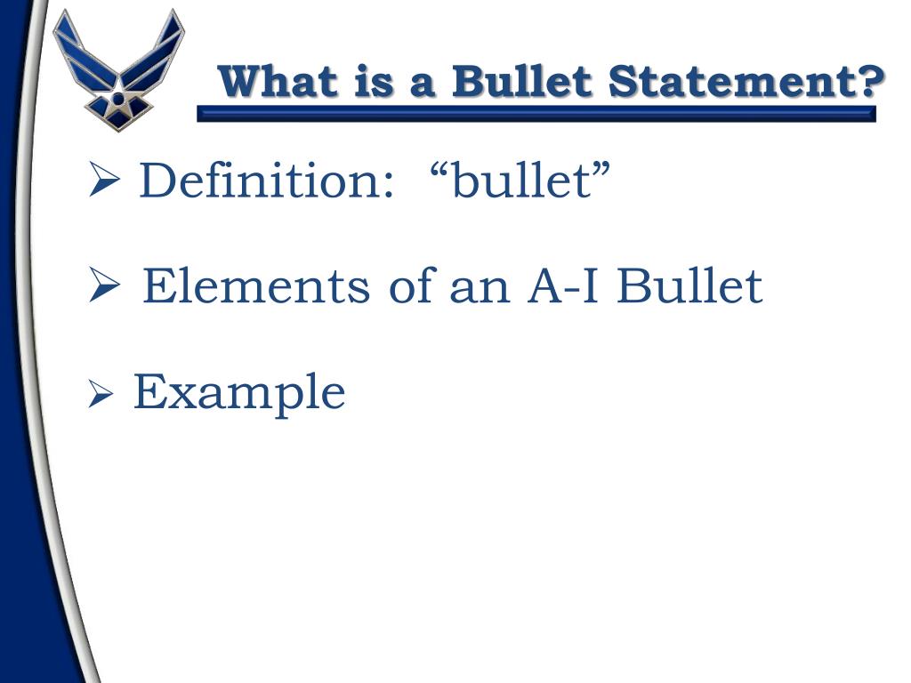 PPT Bullet Statements With Impact PowerPoint Presentation Free PPT Bullet Statements With Impact PowerPoint Presentation Free