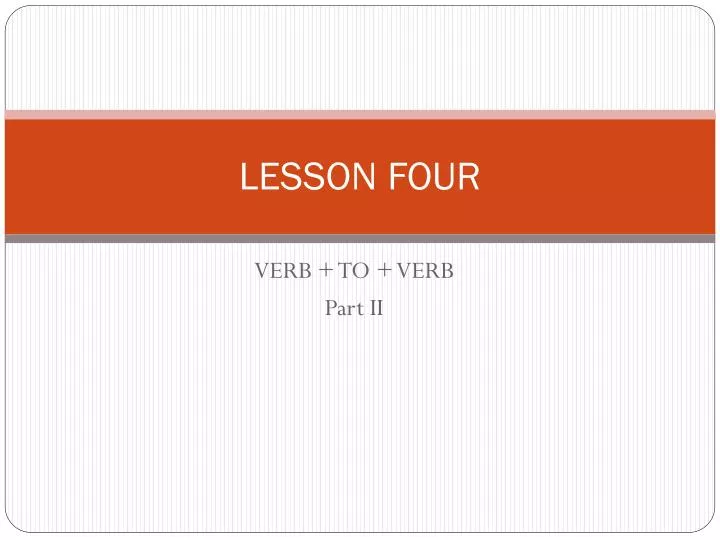 PPT - LESSON FOUR PowerPoint Presentation, free download - ID:2526696