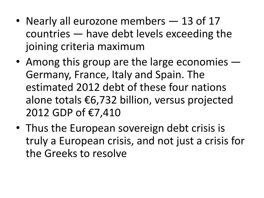 PPT - European Sovereign Debt Crisis – An Overview PowerPoint ...