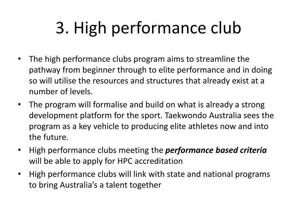 PPT - TAEKWONDO AUSTRALIA National Sport Sparring Plan 2010 PowerPoint ...