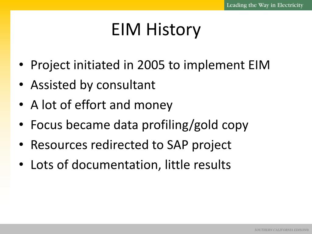 PPT - EIM At Southern California Edison PowerPoint Presentation, free ...