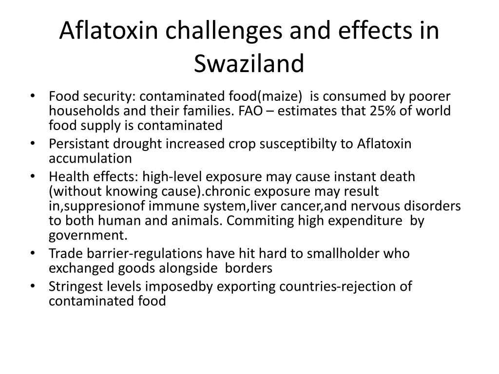 Ppt Aflatoxin Challenges In Eastern And Southern Africa Powerpoint