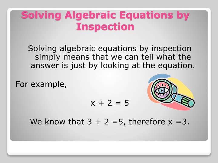 PPT - Solving Algebraic Equations PowerPoint Presentation - ID:2528886