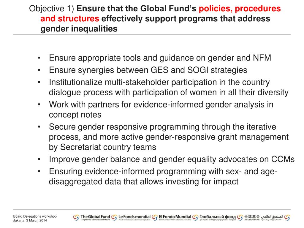 Ppt Introducing The Gender Equality Strategy Action Plan 2014 2016