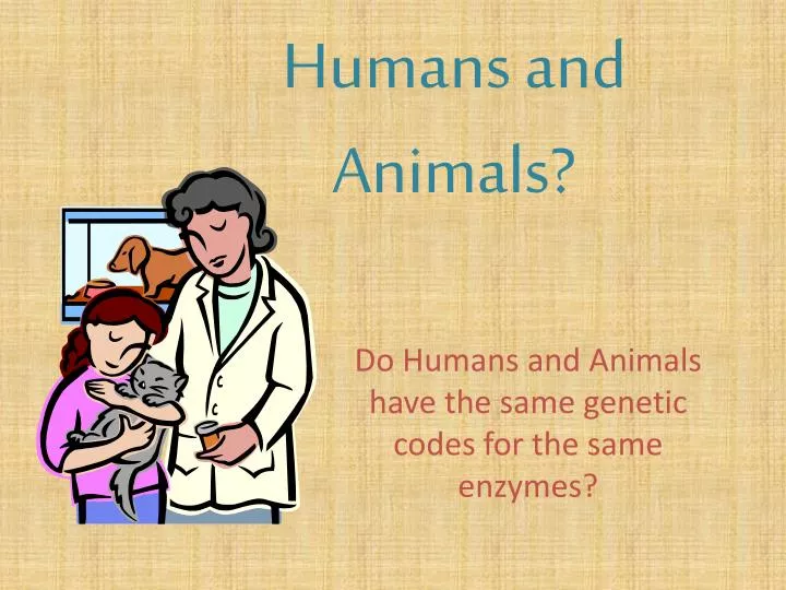 PPT - Humans and Animals? PowerPoint Presentation, free download - ID ...