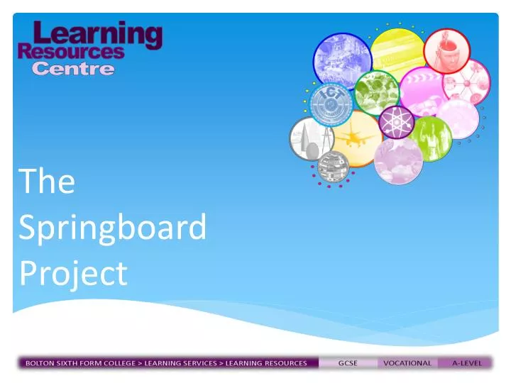 PPT - The Springboard Project PowerPoint Presentation, free download ...