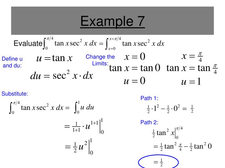 PPT - Section 4.5 – Integration by Substitution PowerPoint Presentation ...