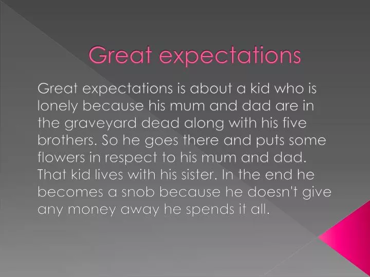 PPT - Great expectations PowerPoint Presentation, free download - ID ...