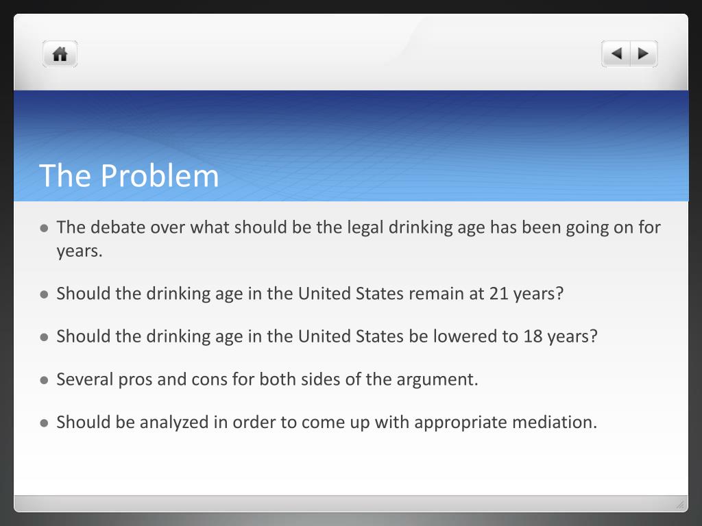 PPT - The Legal Drinking Age Debate PowerPoint Presentation, free ...