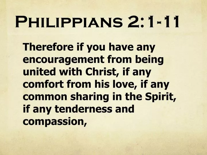 Ppt Philippians 2 1 11 Powerpoint Presentation Free Download Id