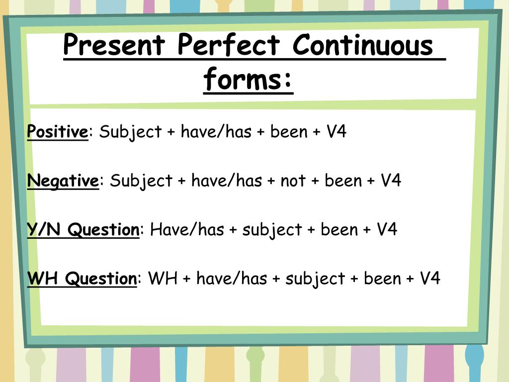 Present perfect continuous схема построения - 86 фото Present perfect continuous схема построения - 86 фото