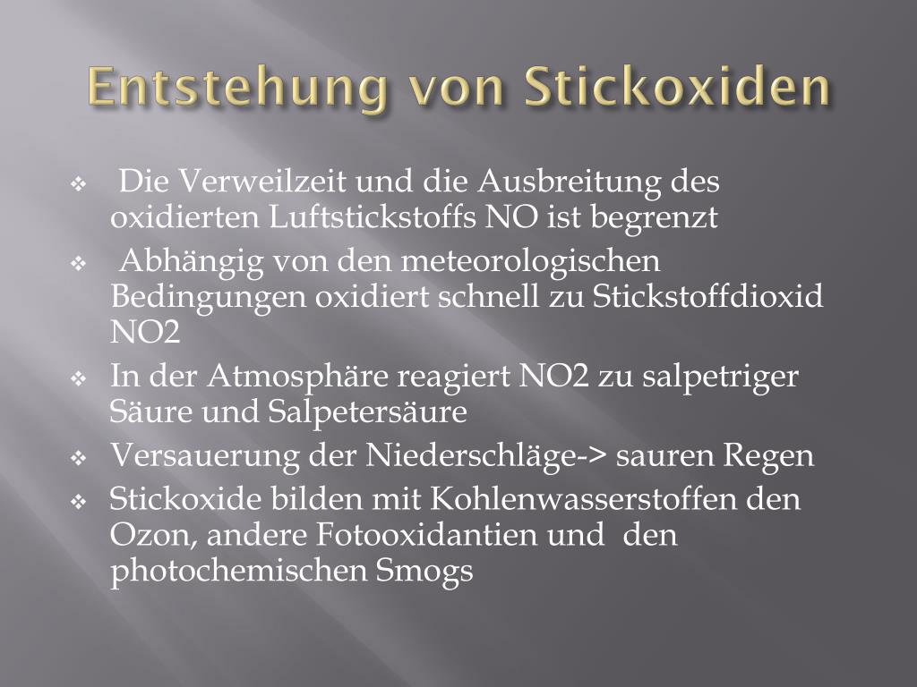 PPT - Stickoxide und Fahrzeugkatalysatoren PowerPoint Presentation ...
