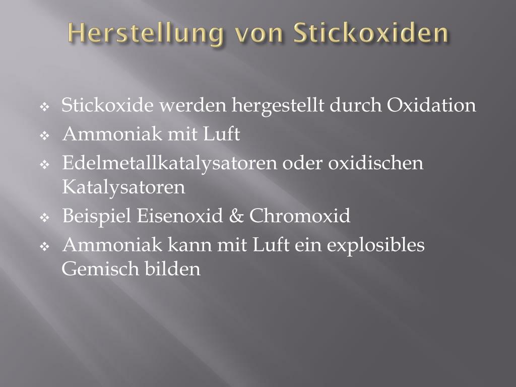 PPT - Stickoxide und Fahrzeugkatalysatoren PowerPoint Presentation ...
