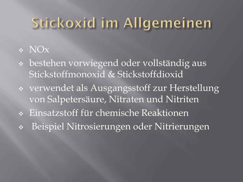 PPT - Stickoxide und Fahrzeugkatalysatoren PowerPoint Presentation ...