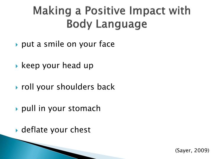 PPT - Body Language PowerPoint Presentation - ID:2533200
