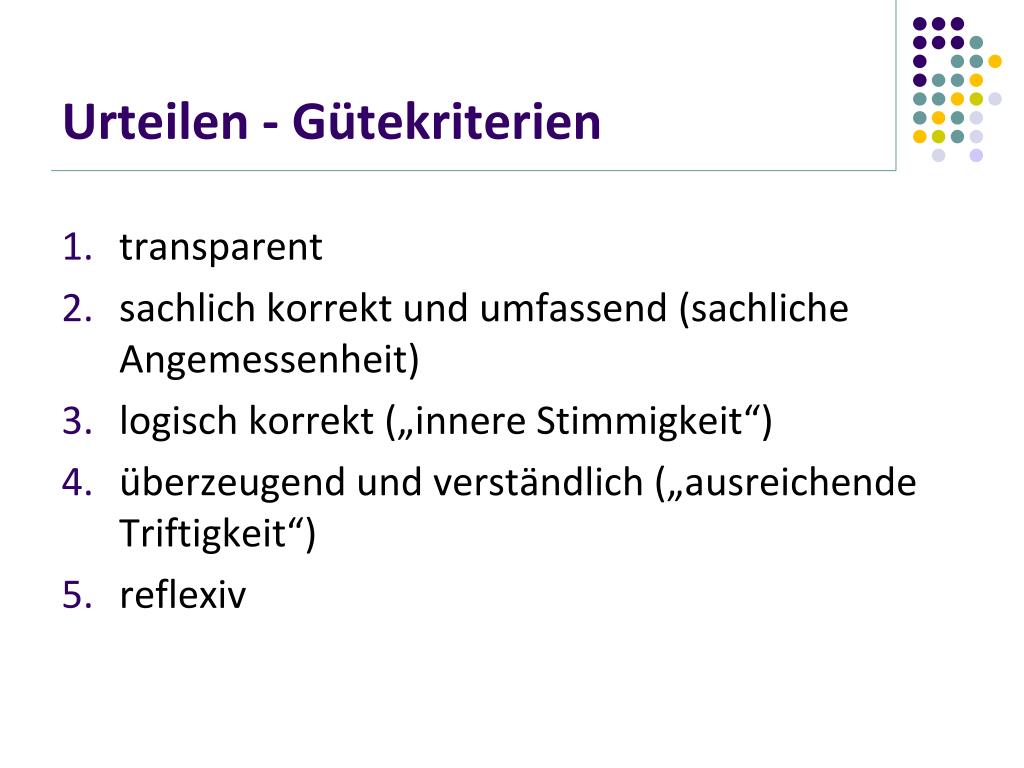 PPT - Beurteilen Trainieren und Überprüfen der Urteilskompetenz im ...
