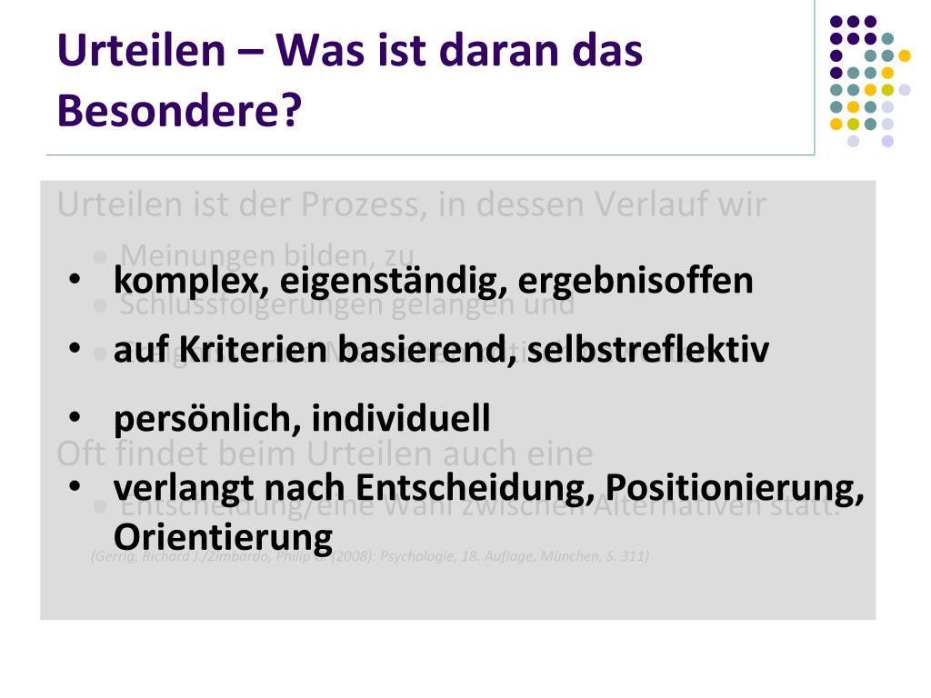 PPT - Beurteilen Trainieren und Überprüfen der Urteilskompetenz im ... PPT - Beurteilen Trainieren und Überprüfen der Urteilskompetenz im ...