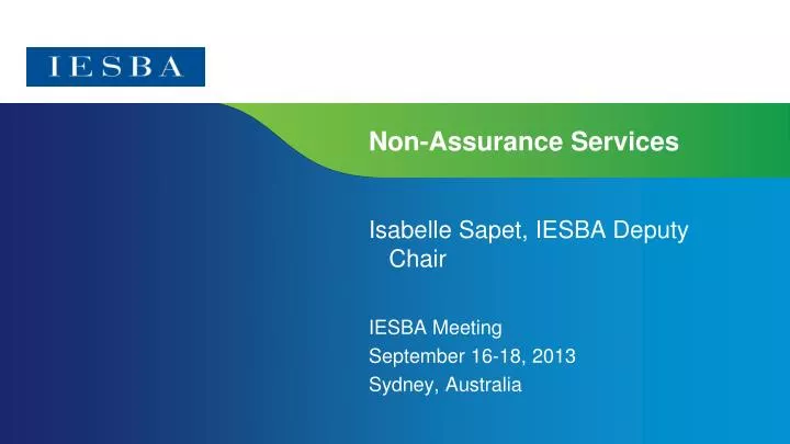 PPT - Non-Assurance Services PowerPoint Presentation, free download ...