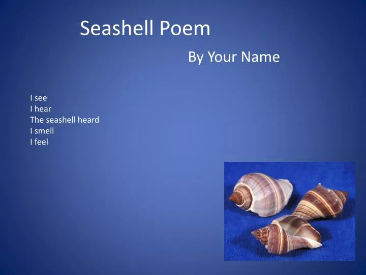 PPT - Seashell Poem PowerPoint Presentation, free download - ID:2533877