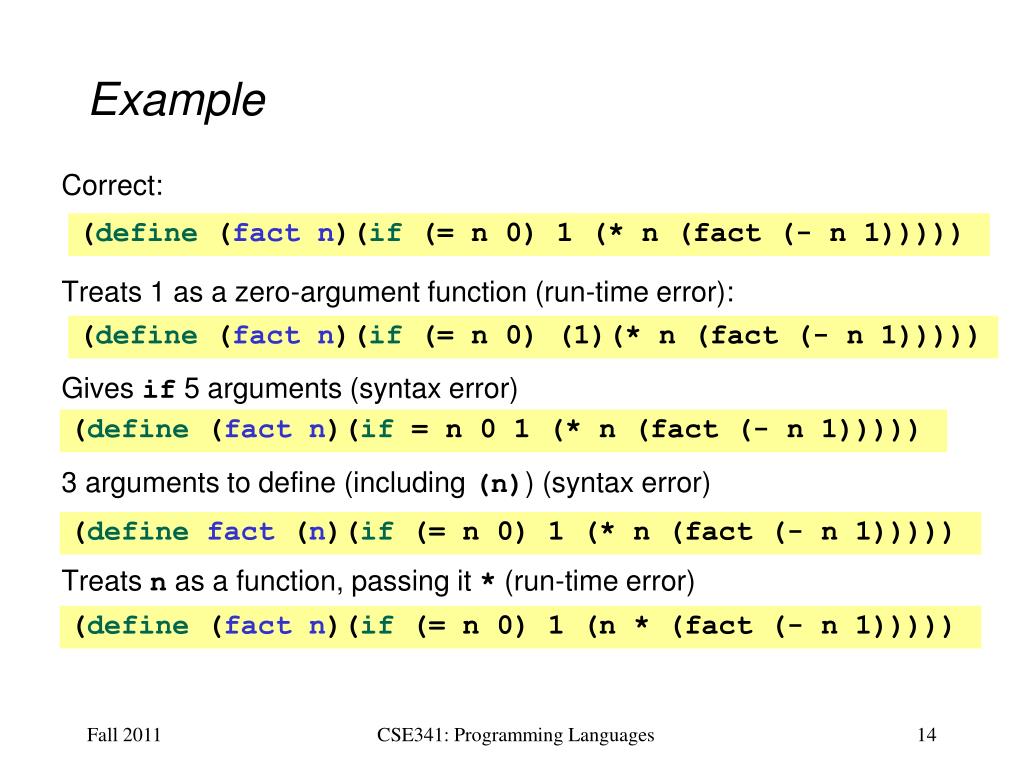 Ppt Cse341 Programming Languages Lecture 14 Introduction To Racket Powerpoint Presentation