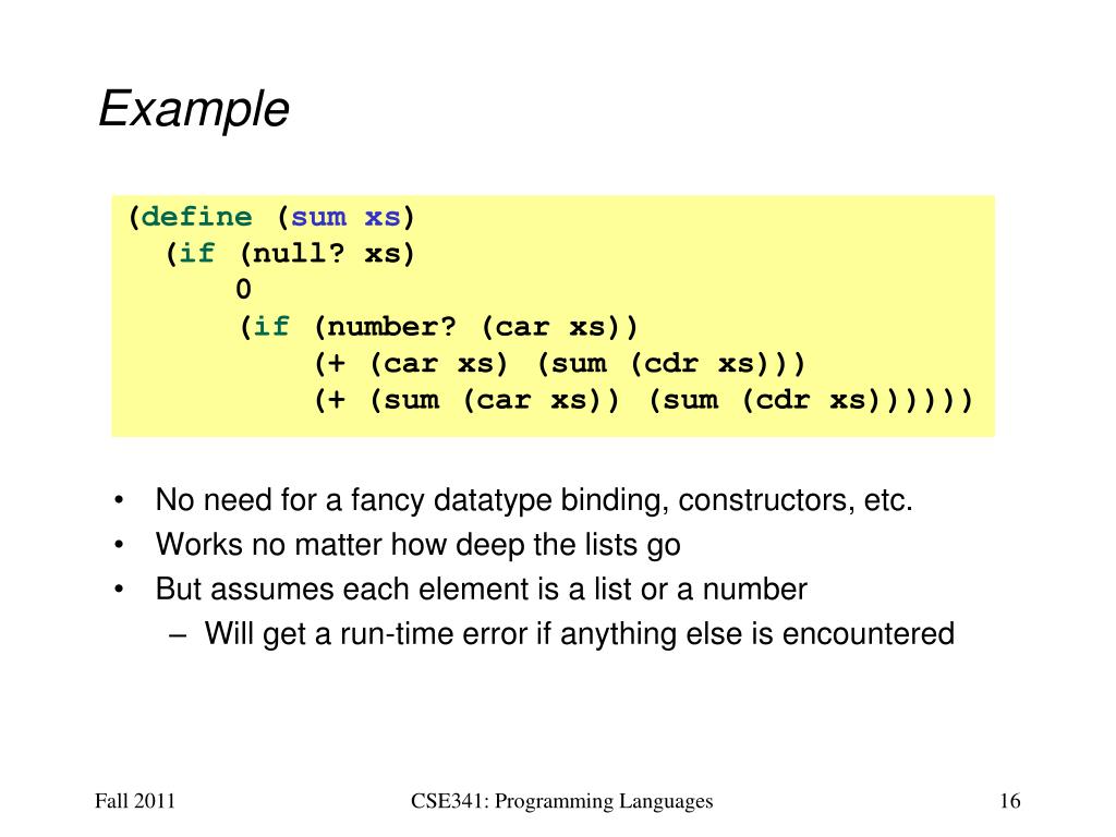 Ppt Cse341 Programming Languages Lecture 14 Introduction To Racket Powerpoint Presentation