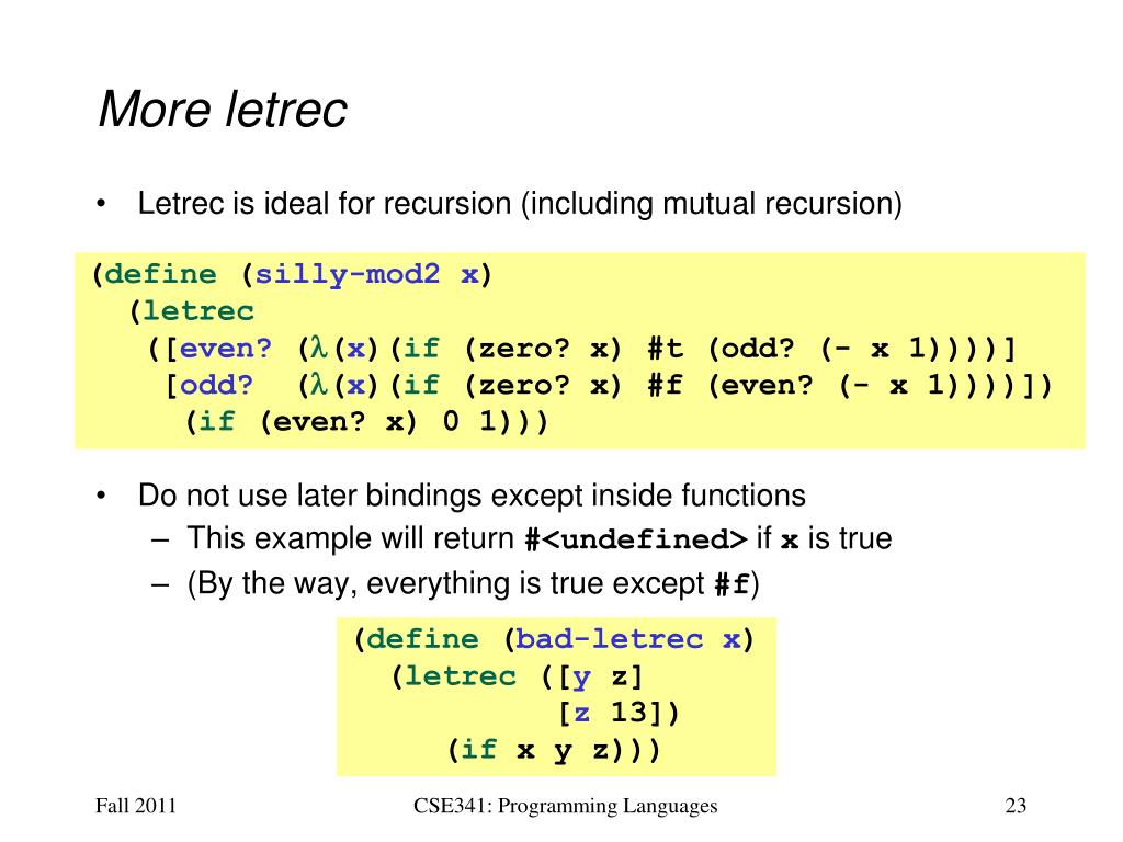Ppt Cse341 Programming Languages Lecture 14 Introduction To Racket Powerpoint Presentation
