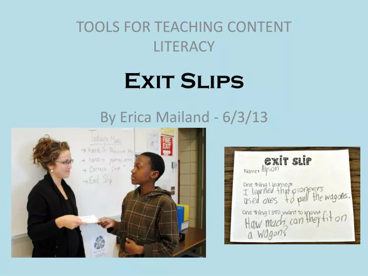 PPT - Exit Slips PowerPoint Presentation, free download - ID:2534671