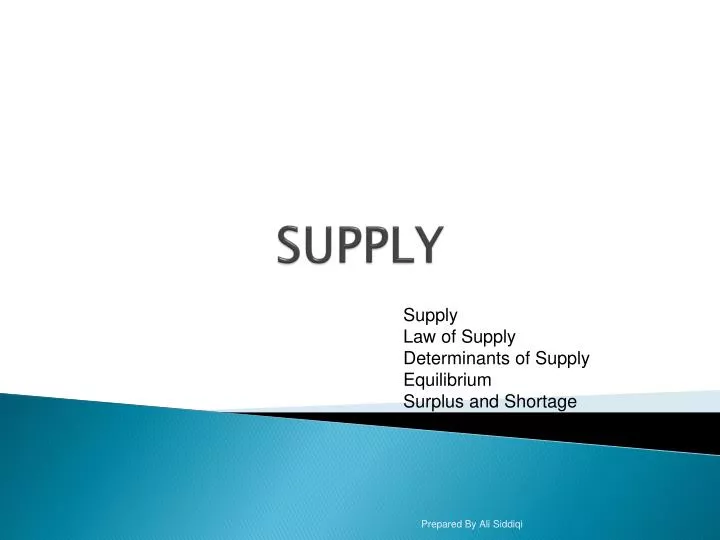 PPT - SUPPLY PowerPoint Presentation, free download - ID:2534731