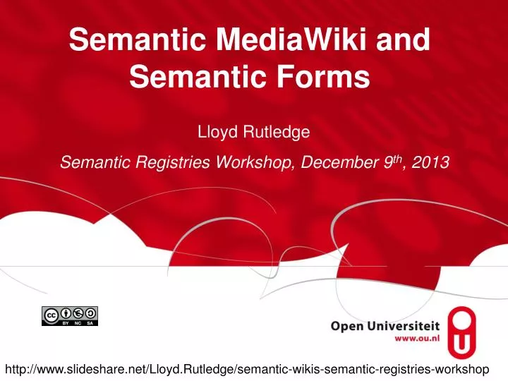 PPT - Semantic MediaWiki and Semantic Forms PowerPoint Presentation ...