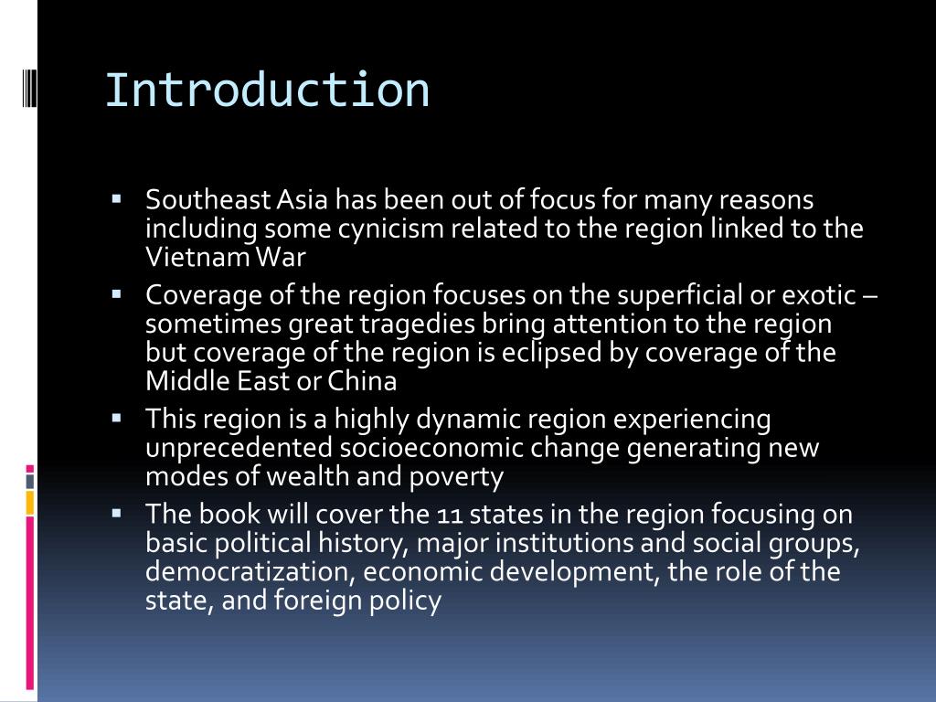 PPT - Southeast Asia in the New International Era PowerPoint ...