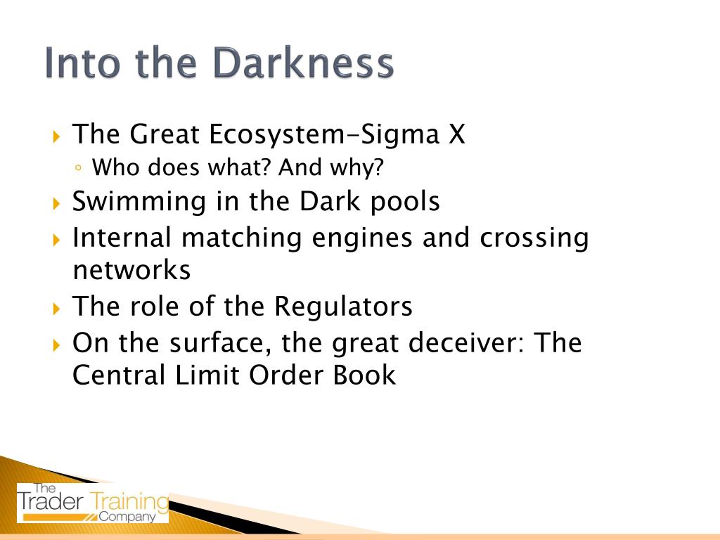 PPT - Global Financial Markets Dark Matter The story of Dark Markets ...