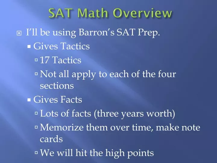 PPT - SAT Math Overview PowerPoint Presentation, free download - ID:2535712