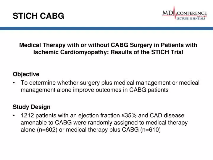 PPT - STICH CABG PowerPoint Presentation, free download - ID:2535764