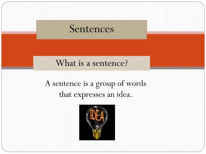 PPT - Sentences PowerPoint Presentation, free download - ID:2535855