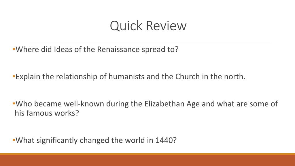 PPT - European Renaissance & Reformation : Northern Renaissance ...