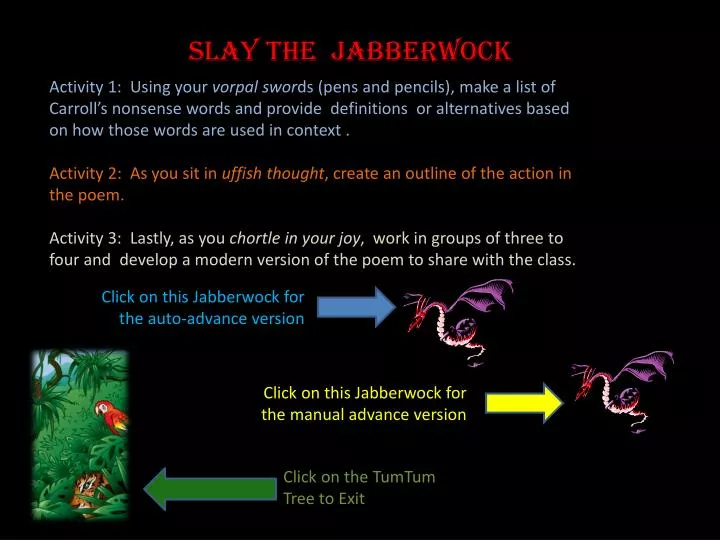 PPT - Slay the Jabberwock PowerPoint Presentation, free download - ID ...
