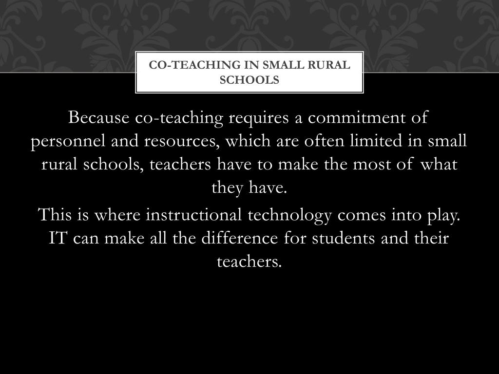PPT - Equity and Excellence: Instructional Technology in Small Rural ...