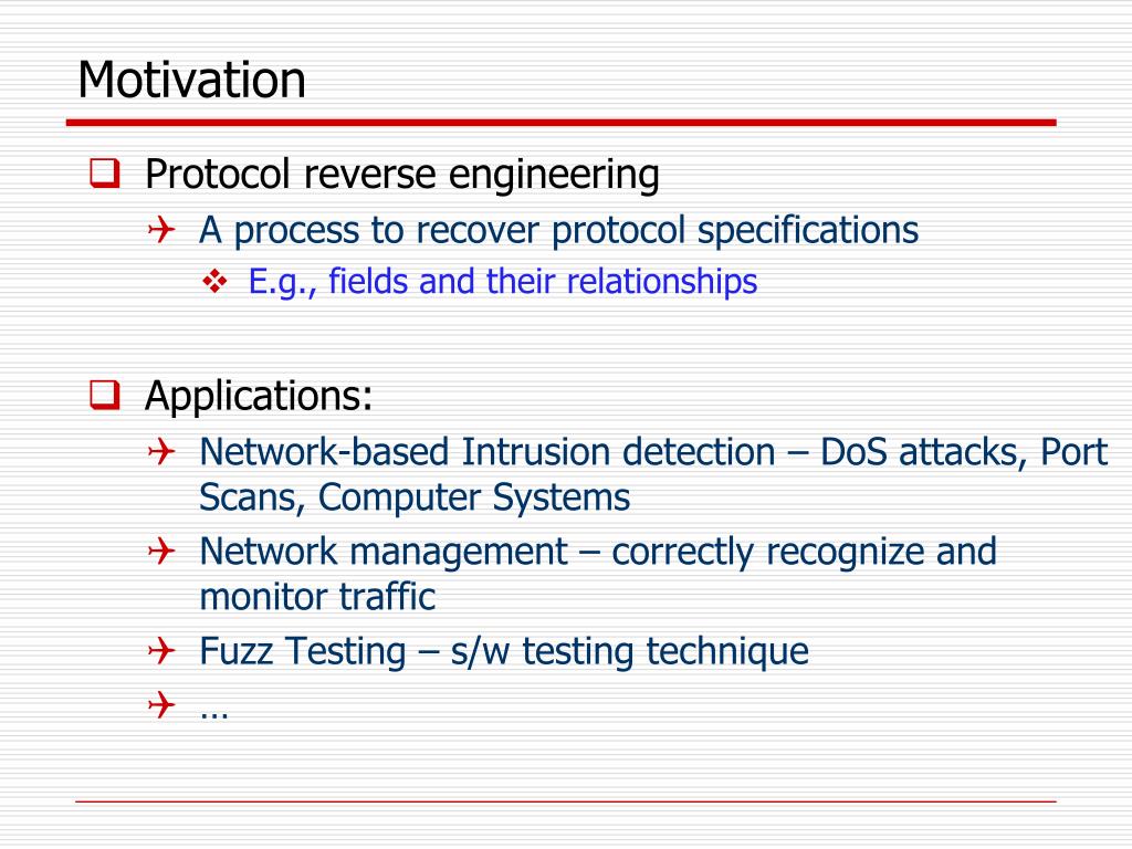 Ppt Automatic Protocol Format Reverse Engineering Through Context Aware Monitored Execution 2723
