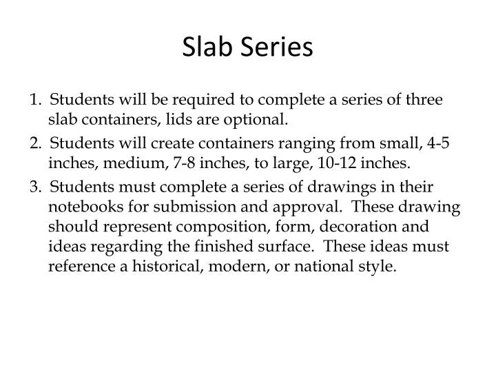 PPT - Slab Series PowerPoint Presentation, free download - ID:2537663