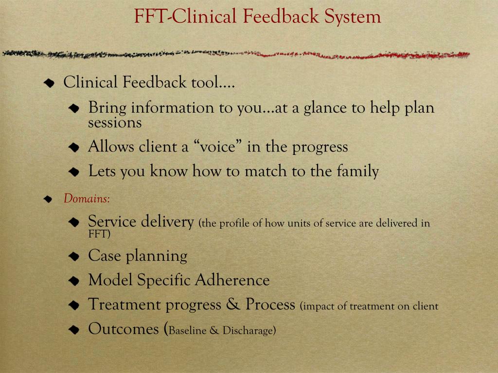 PPT - Thomas L. Sexton, Ph. D., ABPP Functional Family Therapy ...