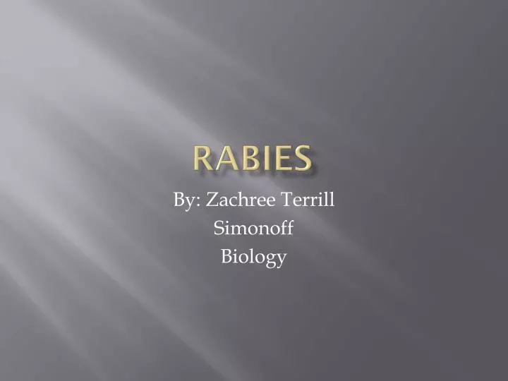 PPT - Rabies PowerPoint Presentation, free download - ID:2537808