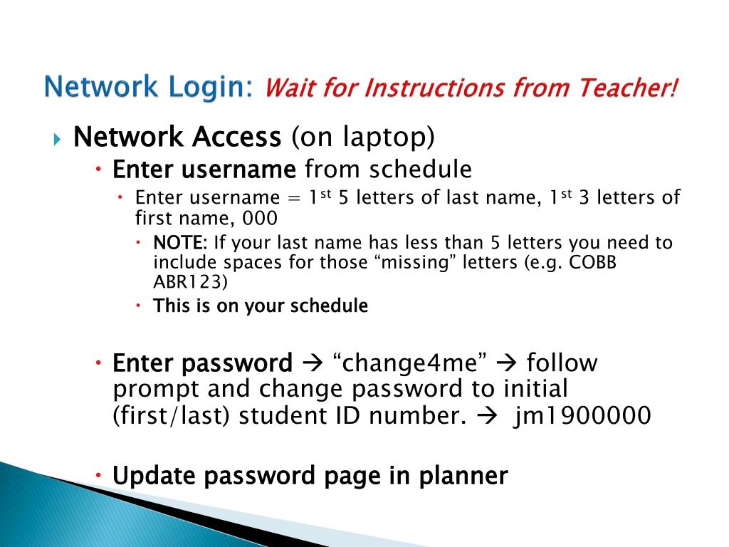 PPT - Student Logins PowerPoint Presentation, free download - ID:2537908