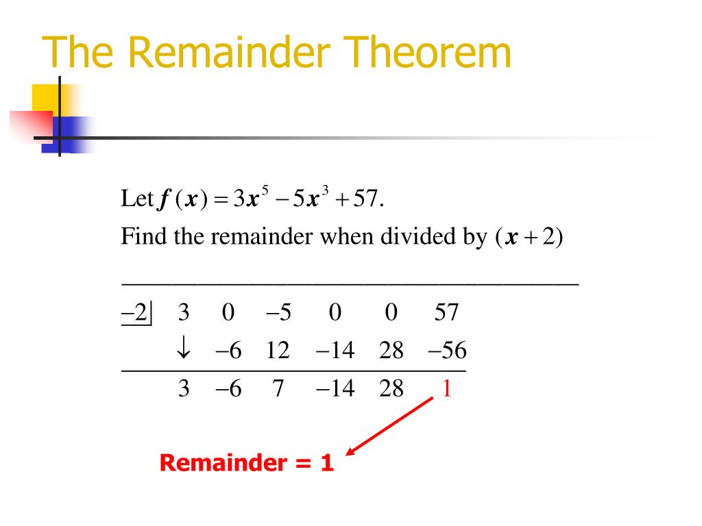 PPT - Remainder and Factor Theorems PowerPoint Presentation, free ... PPT - Remainder and Factor Theorems PowerPoint Presentation, free ...