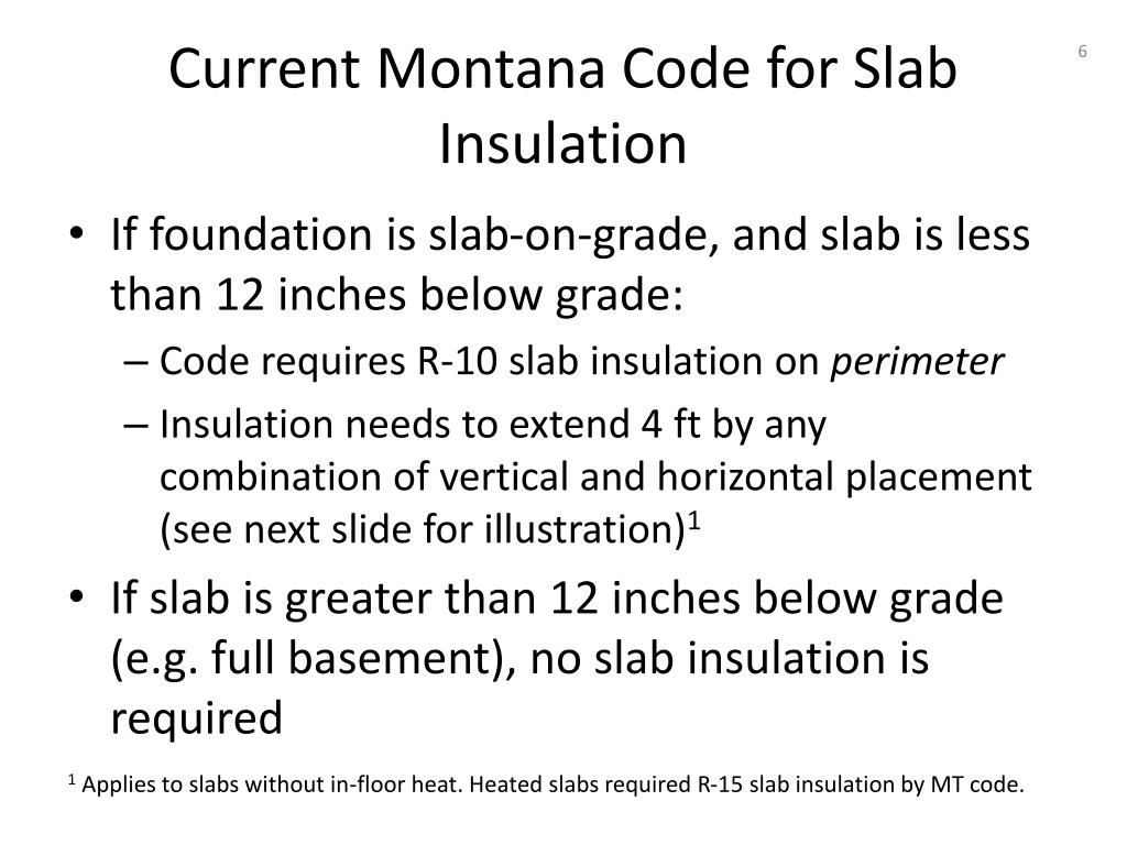 PPT - Residential New Construction (NC): Slab Insulation UES Measure ...