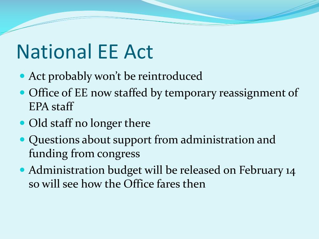 PPT - THE NATIONAL PICTURE FOR ENVIRONMENTAL EDUCATION PowerPoint ...