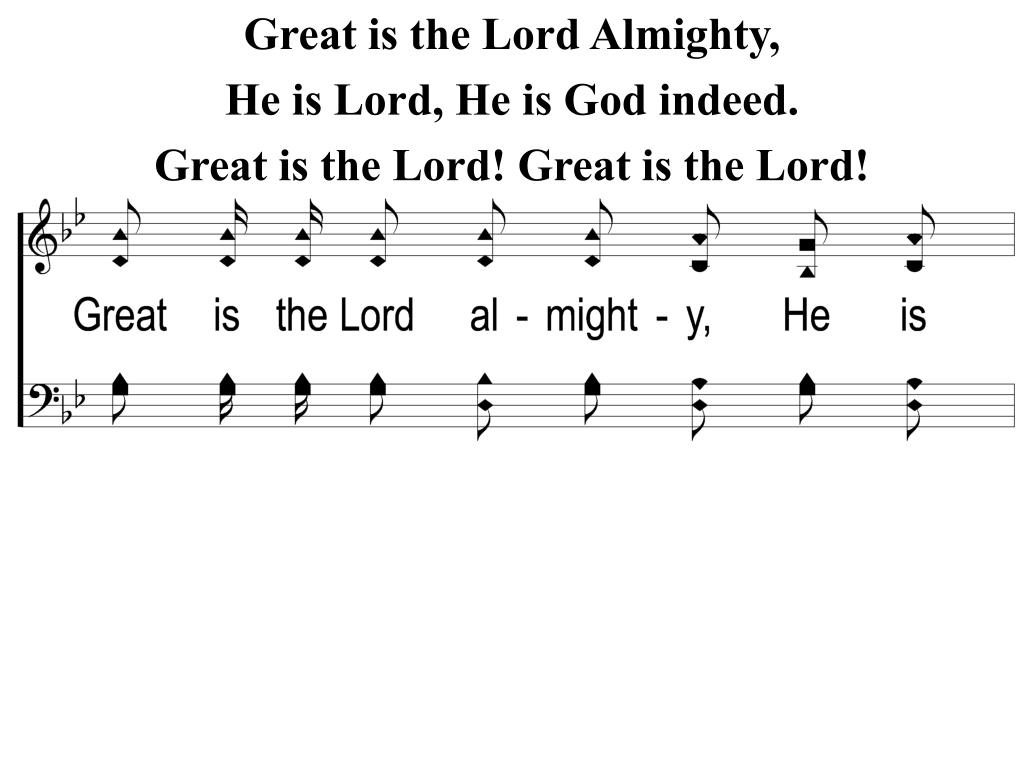 PPT - The Lord reigns. He is a mighty God, the Lord God reigns ...