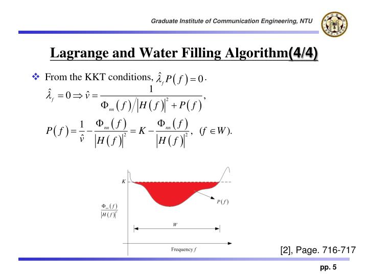 PPT - Lagrange and Water Filling algorithm PowerPoint Presentation - ID ...