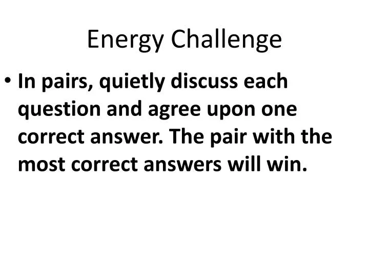 PPT - Energy Challenge PowerPoint Presentation, free download - ID:2555631