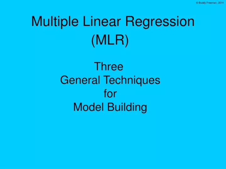 PPT - Multiple Linear Regression PowerPoint Presentation, free download ...