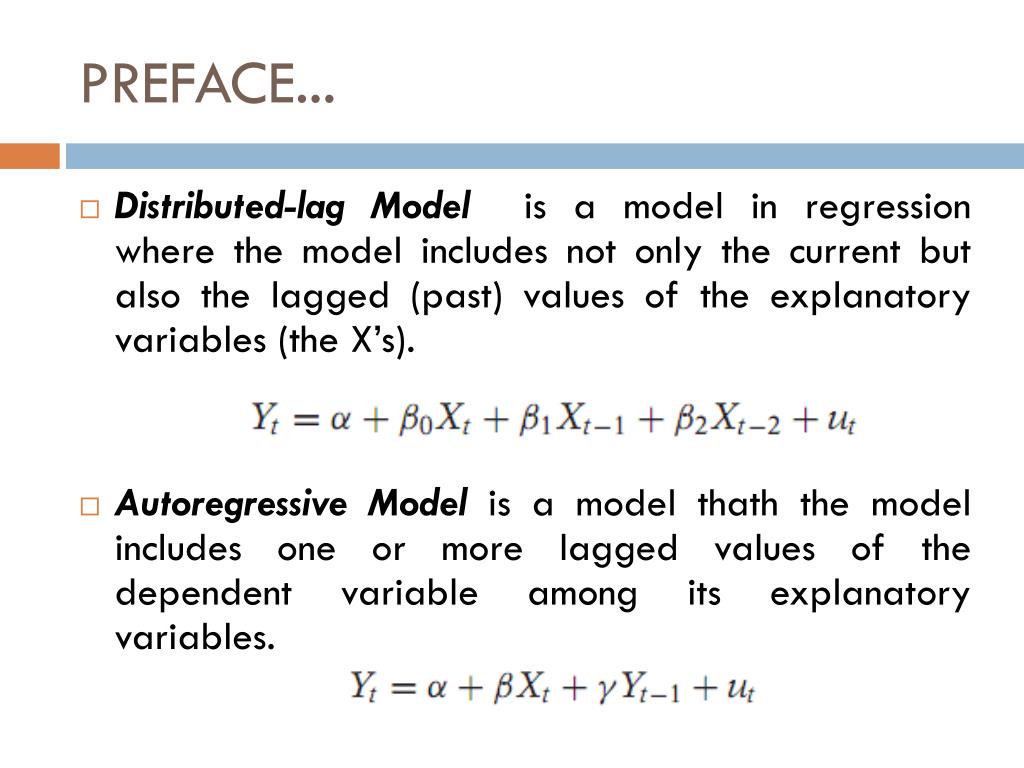 Ppt Distributed Lag Models Powerpoint Presentation Free Download